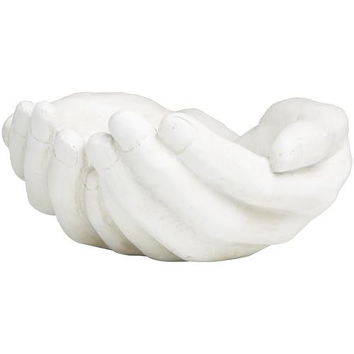 "Deco 79 Polystone Hands Decorative Sculpture Open Home Decor Statue ...