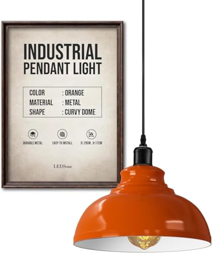 Modern Retro Vintage 29CM Curvy Shape Ceiling Hanging Pendant Light ...