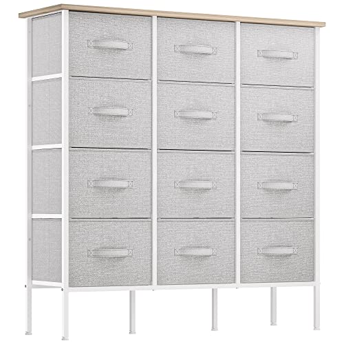 YITAHOME Chest of Drawers,Storage Organizer,Dresser for Bedroom with 12 ...