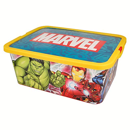 KP Pharma Marvel Avengers Kids Storage Boxes 13L – BPA-Free Plastic ...