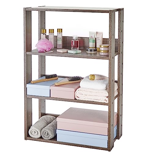 Iris Ohyama, 3-Tier Wooden Storage / Side Furniture / Storage Cabinet ...