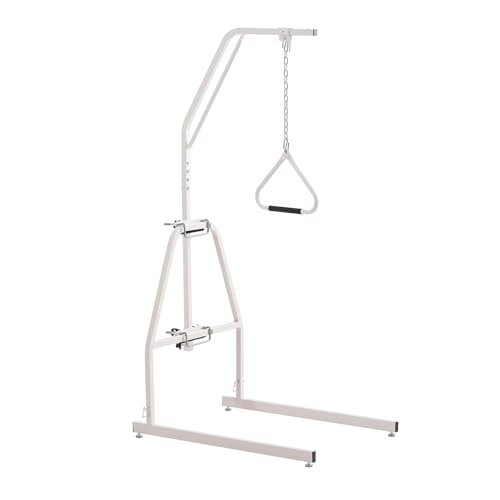 VEVOR Trapeze Bar for Bed Mobility, Bed Trapeze with Clamps and Floor ...