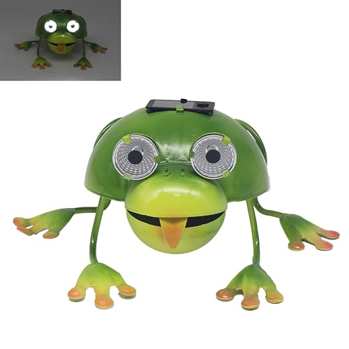 Lesser & Pavey Bright Eyes Frog Solar Led Outdoor Lights For Garden ...