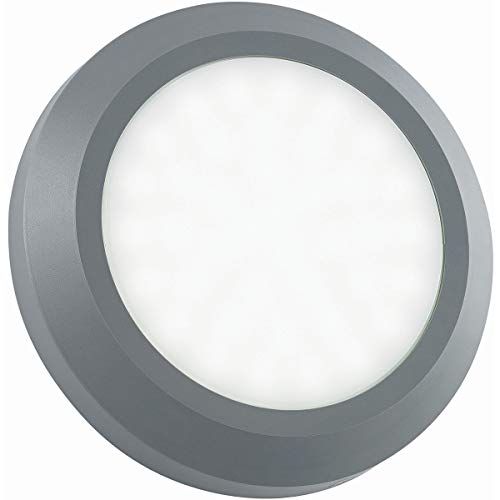Severus Grey Finish Direct Warm White LED Outdoor Round Guide Pathway ...