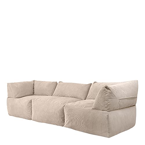 icon Tetra Bean Bag Sofa, Modular Floor Sofa, 3 Seater, Fine Cord Bean ...