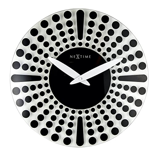NeXtime Dreamtime Wall Clock - 43cm - Glass -Wall Clock - Decorative ...