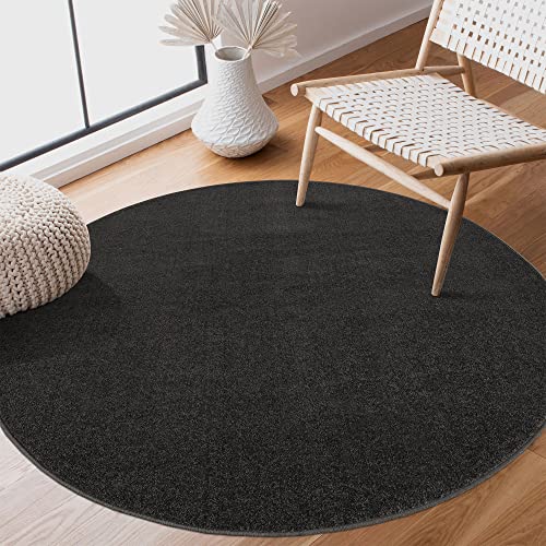 SANAT Short Pile Living Room Rug - Plain Modern Rugs for Bedroom, Study ...