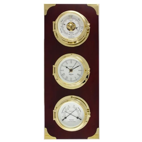 Nauticalia Fastnet Clock/Barometer/Thermometer/Hygrometer Set by Amazon ...