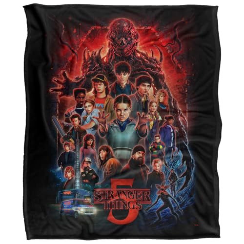 Stranger Things Season 5 Poster Silky Touch Super Soft Throw Blanket ...