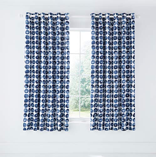 HELENA SPRINGFIELD ORNELLA LINED CURTAINS 66X72 INDIGO by Amazon ...