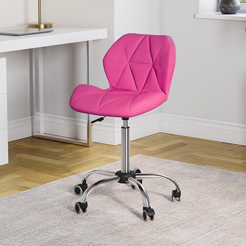 Vida Designs Geo Office Computer Chair, Pink, Gaming Secretary ...