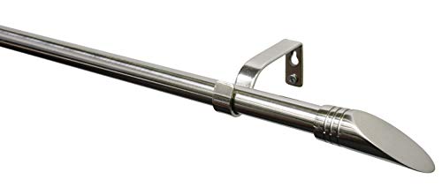 Gardinia Ellipse Curtain Rod Set 1 Track Diameter 16/19 mm Stainless ...