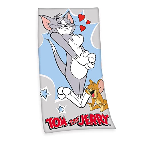 Herding Velour towel Tom & Jerry, 70 x 140 cm, 100% cotton, Velour by ...