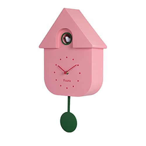 Fisura - Pink cuckoo clock. Original wall clock for gift. Modern and ...