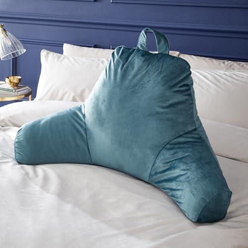 Catherine Lansfield Kingsley Matt Velvet High Back Cuddle Cushion Back ...