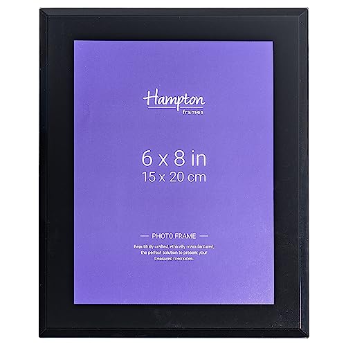 Hampton Frames - Photo Frame - 6x8 (15x20cm), Black, Rectangular ...