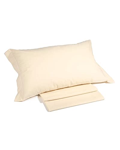 Caleffi Complete Sheets, Cotton, Ivory (RAL 1013), Single by Amazon | ufurnish.com