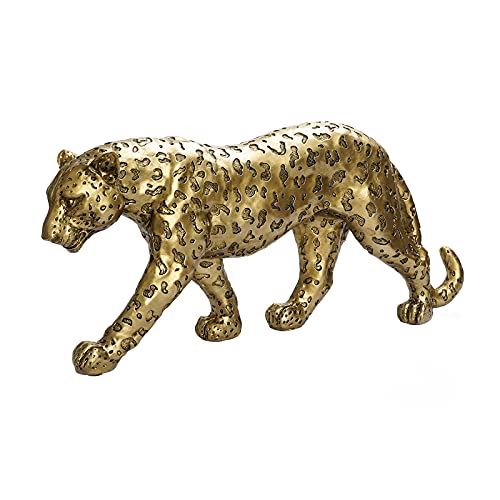 Polyroyal Cheetah Statue Home Decor Leopard Sculpture Resin Sitting ...