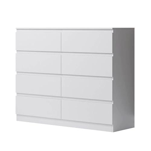 FWStyle XL 8 Drawer Chest Modern Bedroom Furniture Chest of Drawers ...