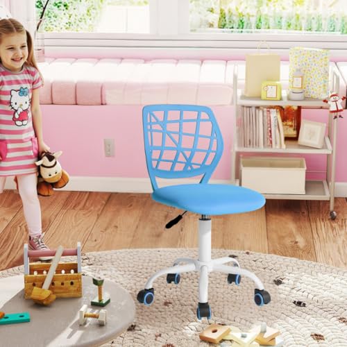 FurnitureR Children's Desk Chair, Adjustable Height Swivel Chair with ...