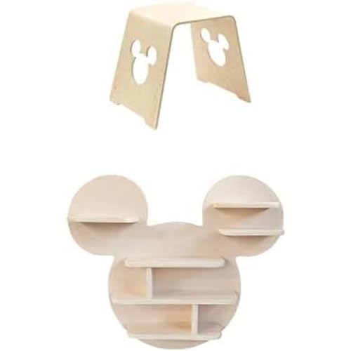 Disney Mickey Mouse - Stool + Wall Shelf by Amazon | ufurnish.com