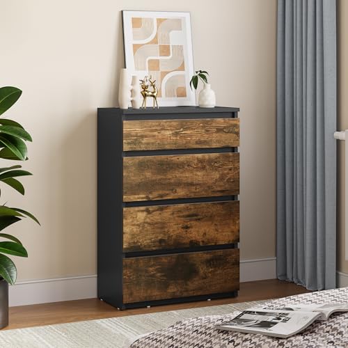 YITAHOME Chest of Drawers Wood, Chest of Drawers Bedroom, Contemporary ...