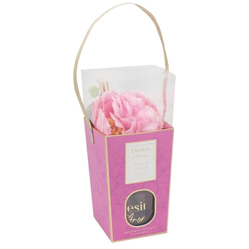 Lesser & Pavey Desire Aroma Peony & Freesia Pink Bouquet 200ml Reed Diffuser For Home Fragrance ...