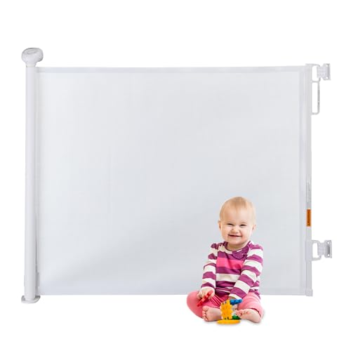 Relaxdays Extendable Stair Gate, Opening Width 70-140 cm, Wall-Mounted ...