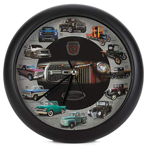 Mark Feldstein History of Ford Trucks Model T - F150 Sound Wall Clock, 8 Inch by Amazon ...