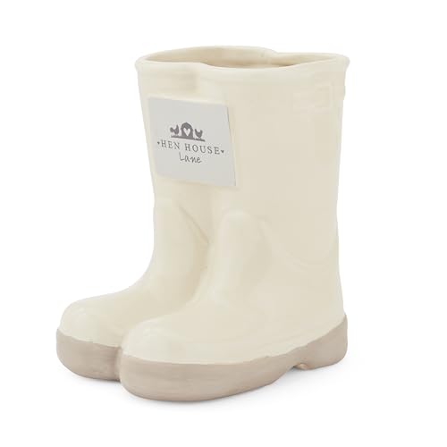 Cooksmart Hen House Lane Wellington Boot Utensil Pot - Rustic Farmhouse ...