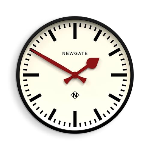 NEWGATE® Putney wall clock - Large retro inspired modern station clock ...