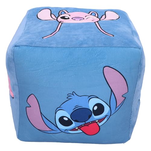 Nemesis Now Disney Stitch and Angel Cube Cushion 25cm Stitch Cube ...