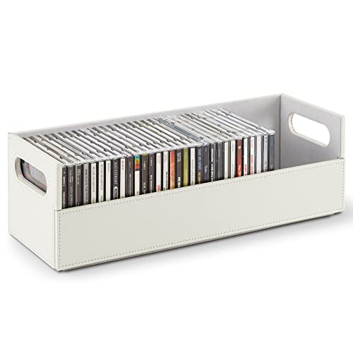 Stock Your Home CD Storage Box, Organizer Shelf for Movie Cases, DVDs ...