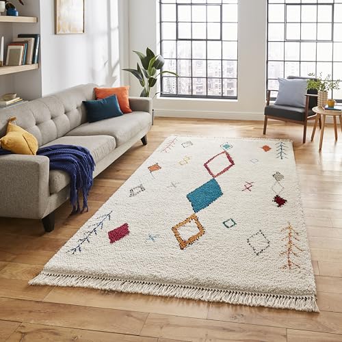 Think Rugs Boho A859 Multi - 160 x 220 by Amazon | ufurnish.com