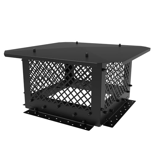 "Hahaemall Chimney Cap, 14"" x 14"" Chimney Cover, Chimney Rain Caps ...