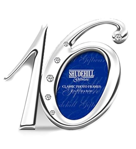 Number '16' Silver and Diamante 16th Birthday Photo Frame by Amazon ...