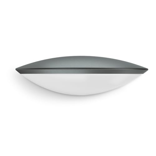 Steinel L 825 SC LED Outdoor Wall Light Anthracite, 9.7 W Downlight, smart Motion Sensor Light ...