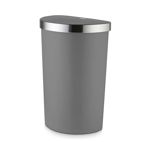 Tower Curved Sensor Bin with Bin Liner Retainer Ring, Durable PP Body ...