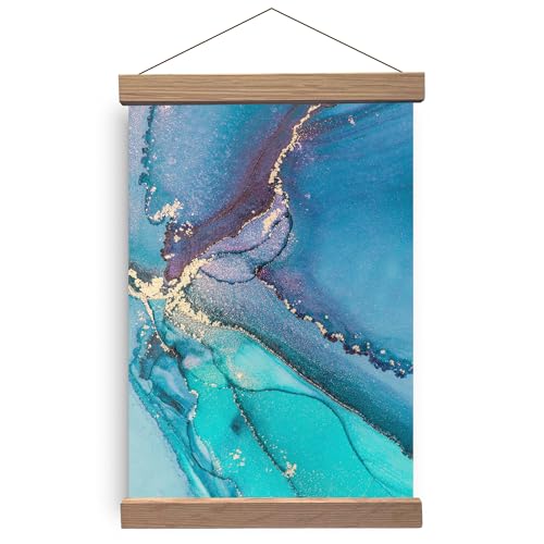 Poster Frame Frames, Magnetic Light Wood Oak Wooden Poster Hangers ...