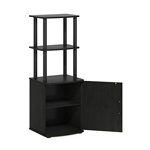 Furinno 2-Tier Tall TV Entertainment Side Table Display Rack with ...