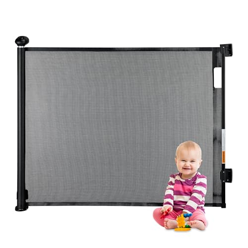 Relaxdays Extendable Stair Gate, Opening Width 70-180 cm, Wall-Mounted ...