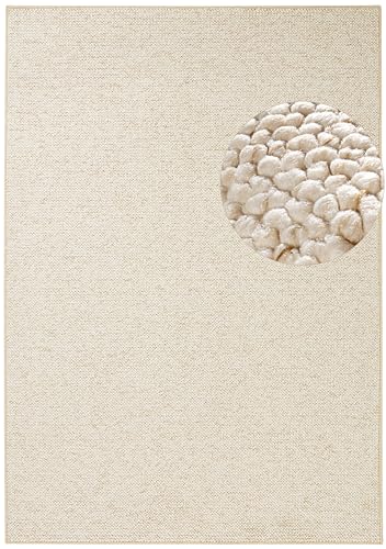 BT Carpet Wolly Rug - Living Room Rug Flat Weave Short Pile Wool Look ...