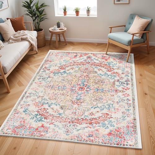 Livabliss Manama Vintage Rug - Area Rugs Living Room 160x220 cm, Dining ...