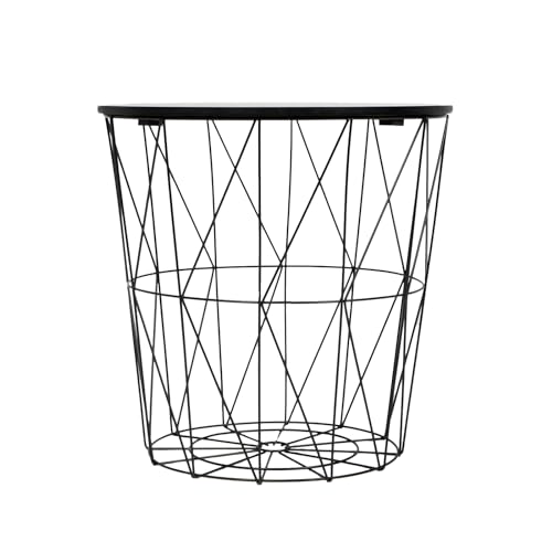 OHS Side Tables for Living Room, Coffee Table Metal Frame Side Table ...