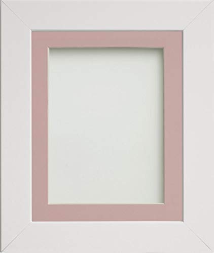 Frame Company Watson Range White 6x4 inch Picture Photo Frame with Pink ...