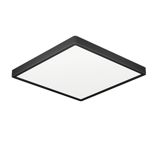 Eglo LED Ceiling Light Fitting Fueva 6, Square Ceiling lamp, Bathroom ...
