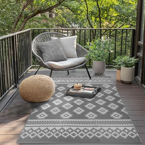 Green Decore Reversible Recycled Plastic Camping and Picnic Rugs ...