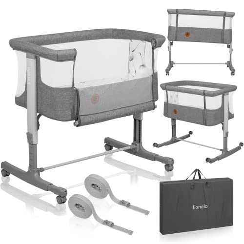 lionelo Aurora 3in1 Baby Bedside Cot Co-Sleeper for Babies From Birth ...