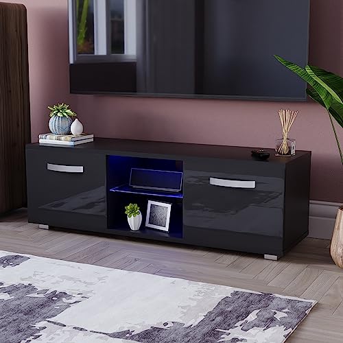Vida Designs Cosmo LED TV Unit 2 Door Modern Gloss Matte MDF Living ...