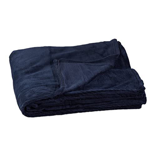 Relaxdays Extra-Large Polyester Blanket, Fleece, Wash at 30°C, HxWxD: 1 ...